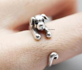 Adjustable Cute Puppy Ring ,animal Ring,dog Ring, Antique Tone Jewelry ...