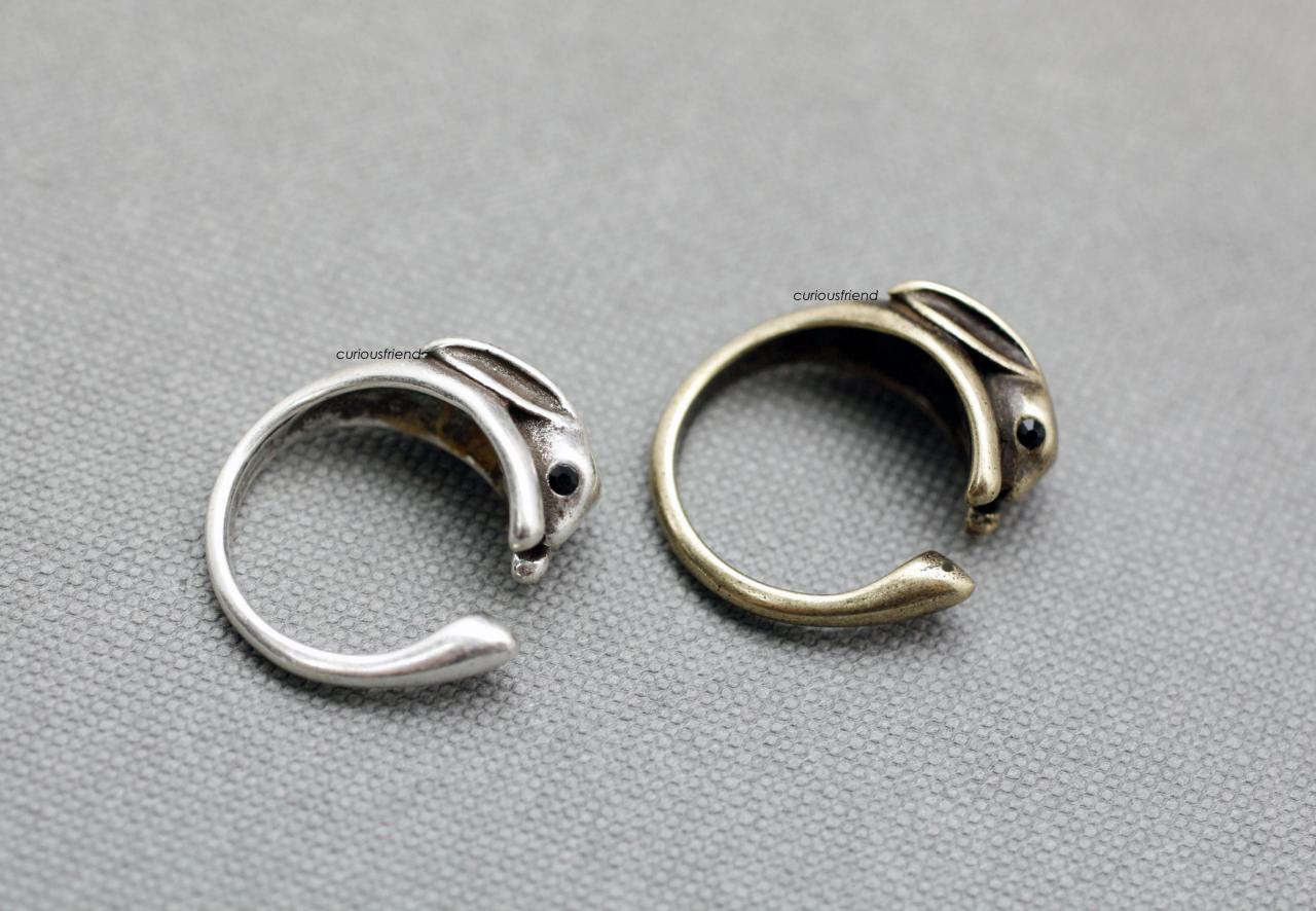 Adjustable Retro Cute Bunny Rabbit Ring, Rabbit Ring,animal Antique ...