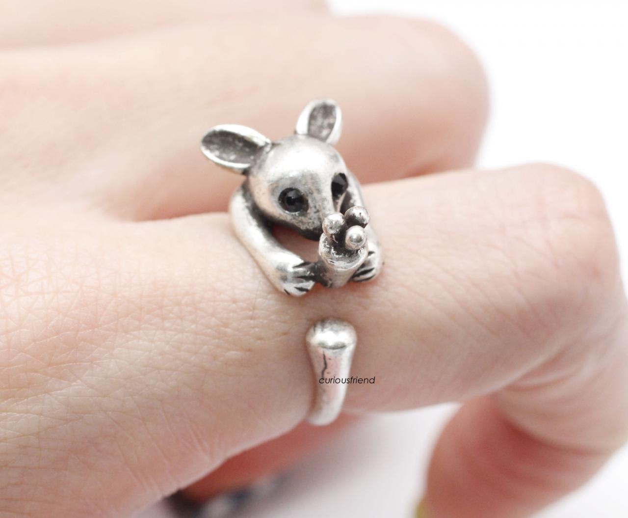 Adjustable Cute Bunny Rabbit With Carrot Ring, Rabbit Ring, Animal ...