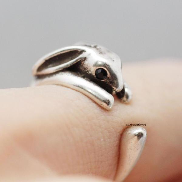 Adjustable Retro Cute Bunny Rabbit Ring, Rabbit Ring,animal Antique ...