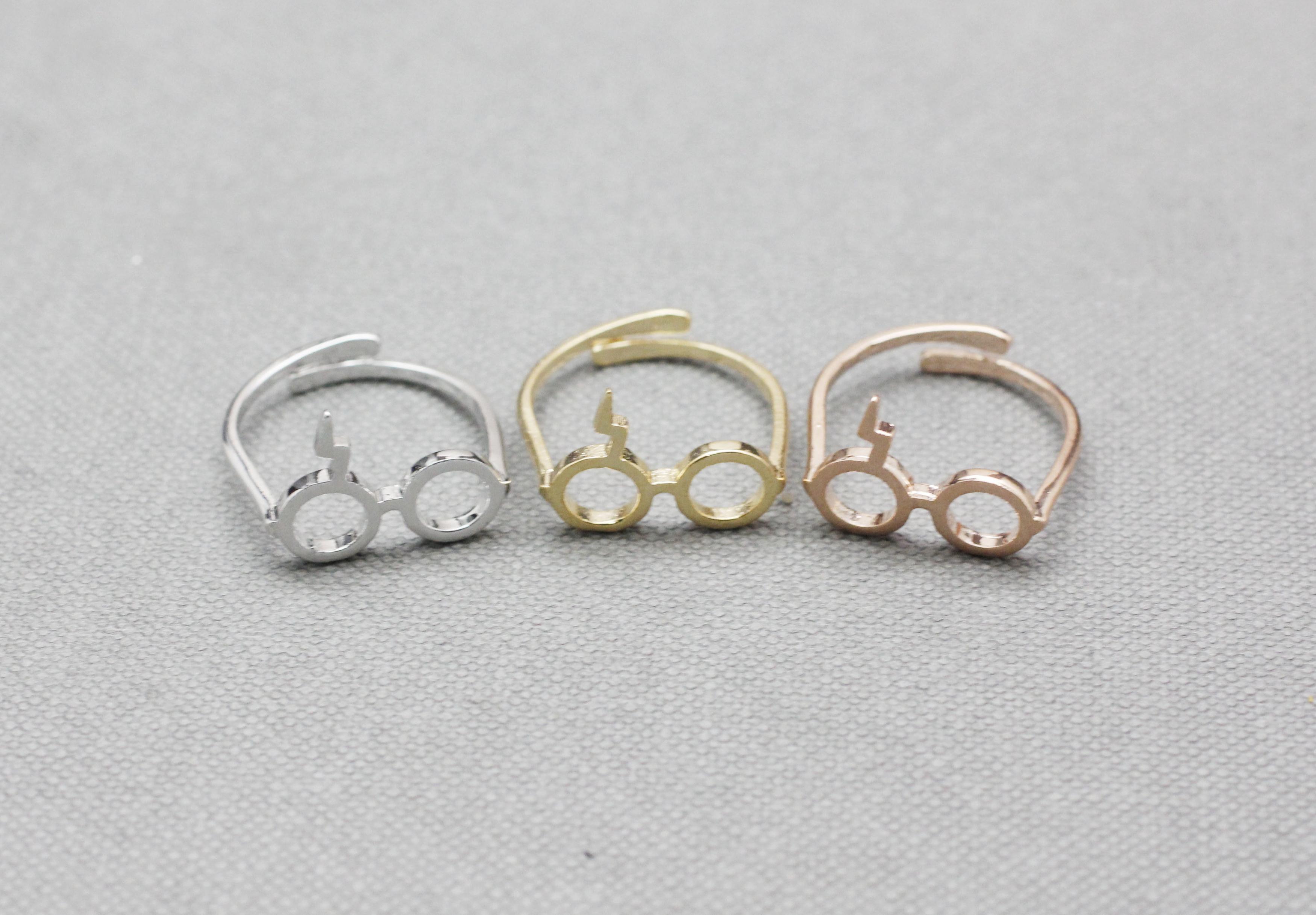 Adjustable Cute Harry Potter Glasses Ring ,,glasses Ring (3colors) on ...