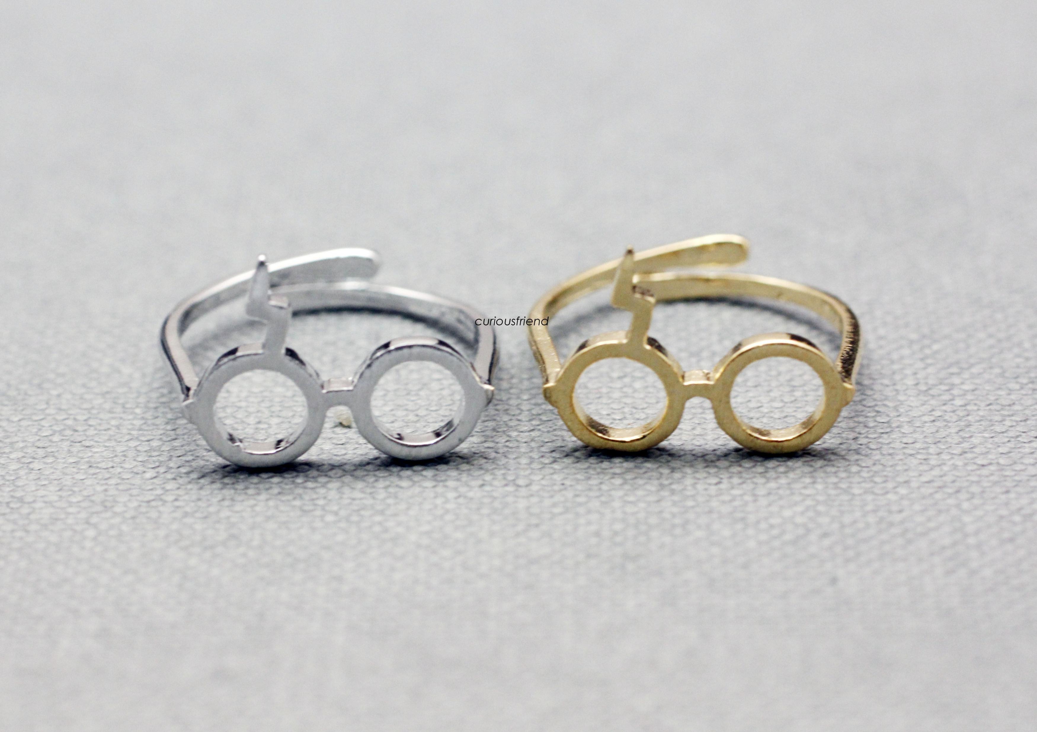 Adjustable Cute Harry Potter Glasses Ring ,,glasses Ring (3colors) on ...