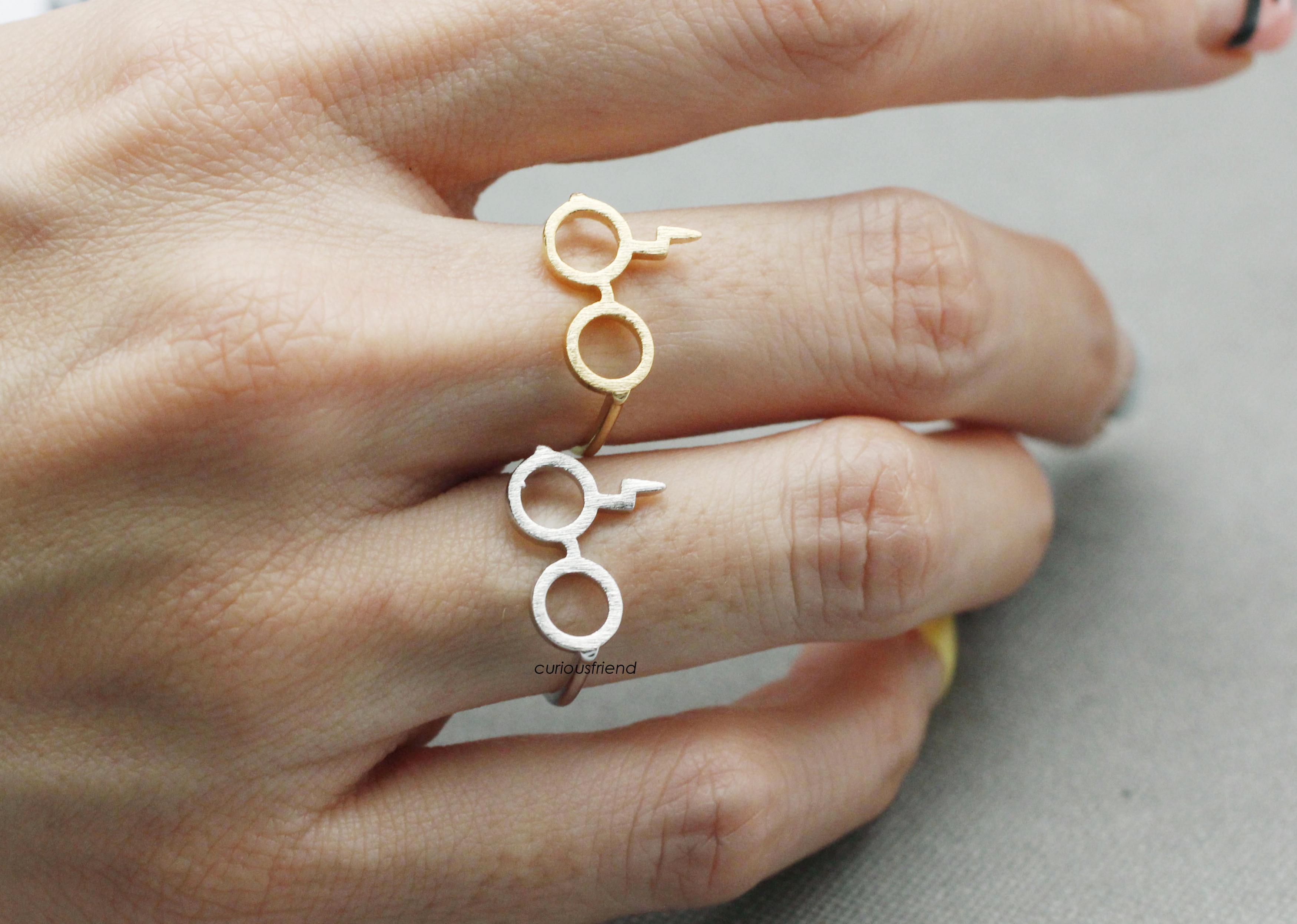 Adjustable Cute Harry Potter Glasses Ring ,,glasses Ring (3colors) on ...